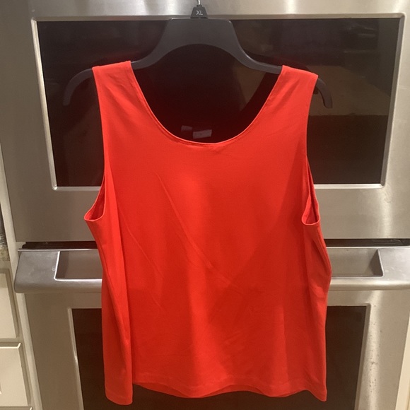 Chico's | Tops | Chicos Size 3 Bright Red Tank Top Made Of Polyester ...